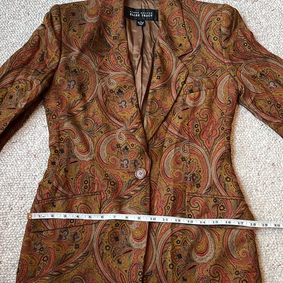 Ellen Tracy | Jackets & Coats | Nwot Paisley Mens Cut Blazer 24 | Poshmark